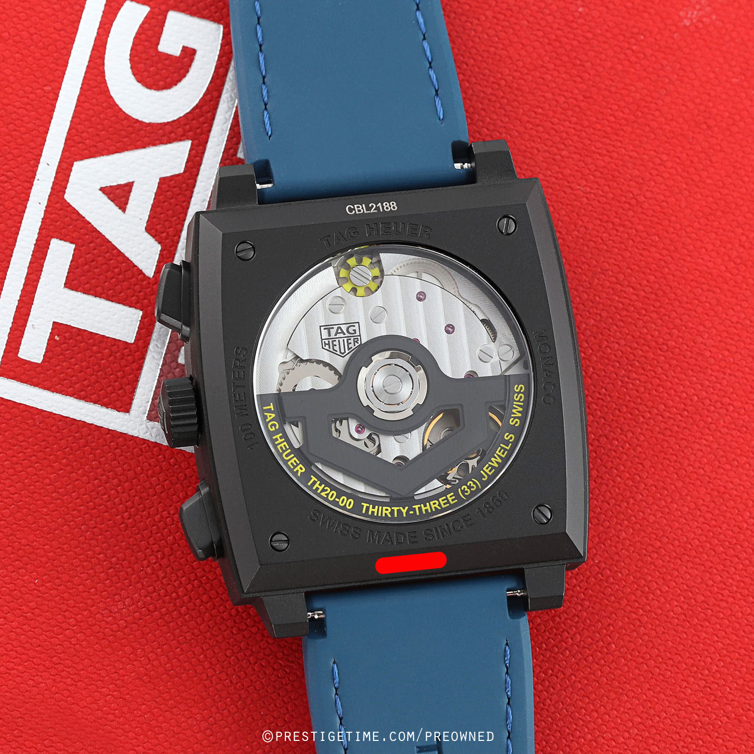 Pre-owned Tag Heuer Monaco Chronograph CBL2188.FT6261