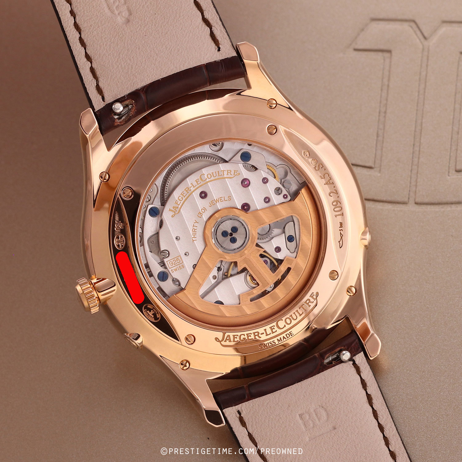 Pre-owned Jaeger LeCoultre Master Ultra Thin Moon 39mm 1362510