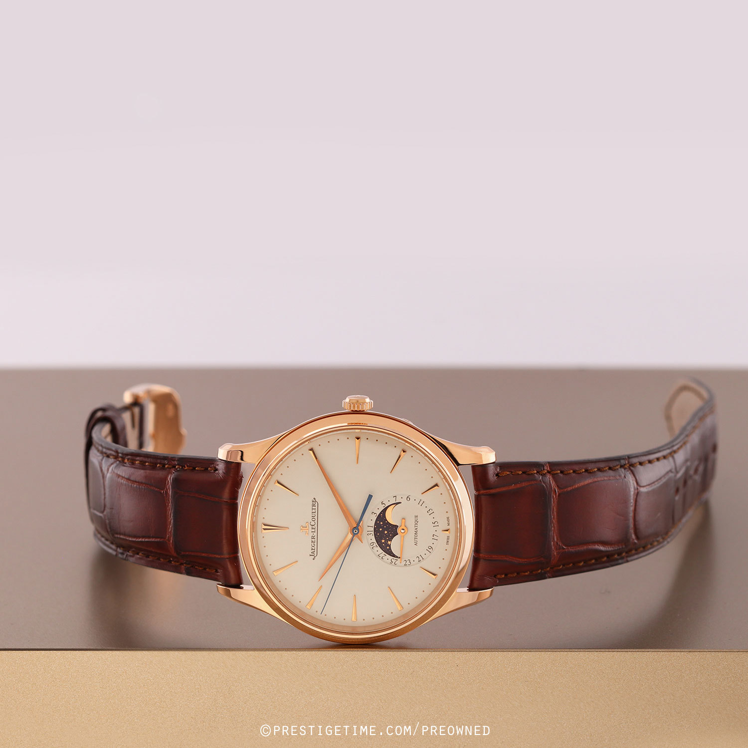 Pre-owned Jaeger LeCoultre Master Ultra Thin Moon 39mm 1362510