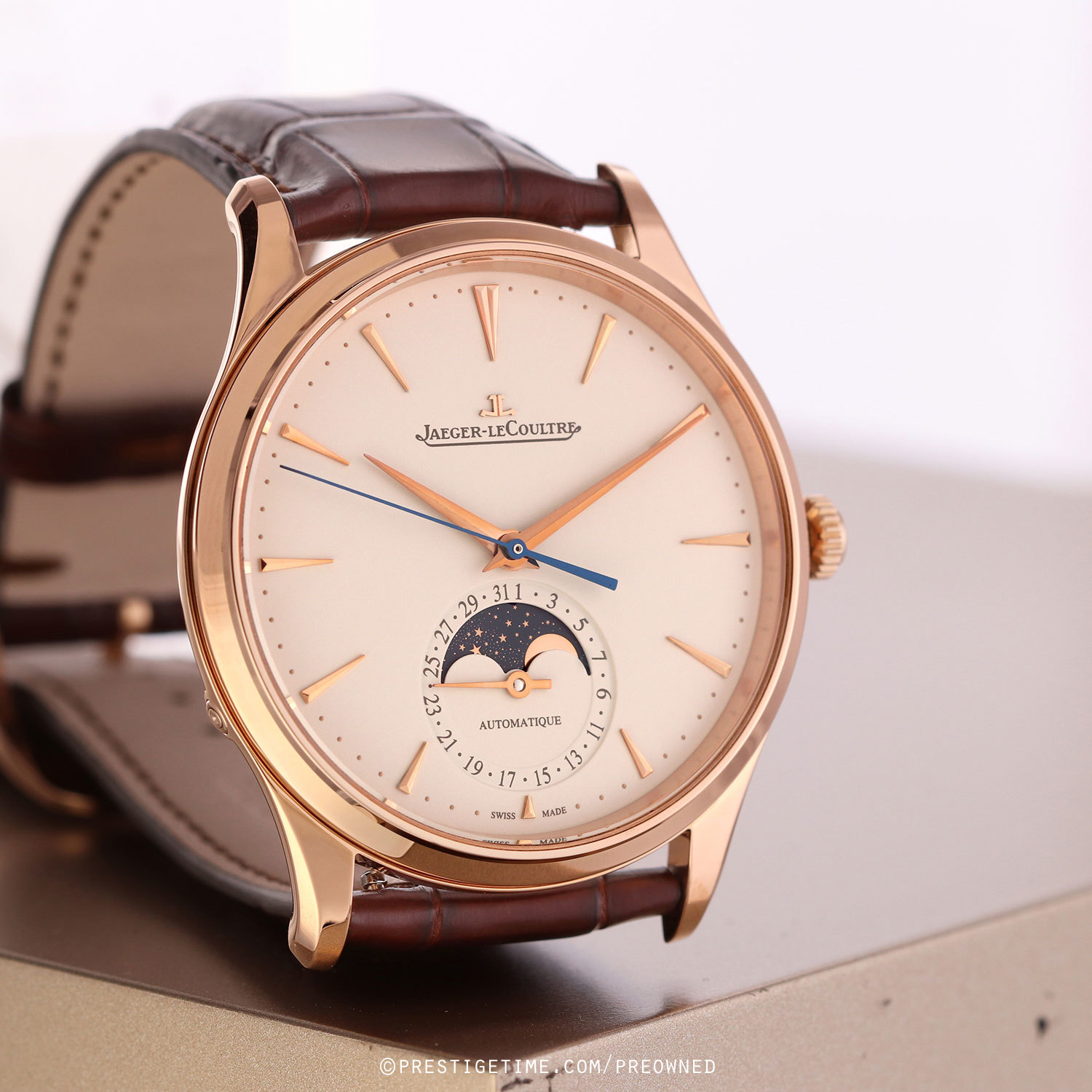 Pre-owned Jaeger LeCoultre Master Ultra Thin Moon 39mm 1362510