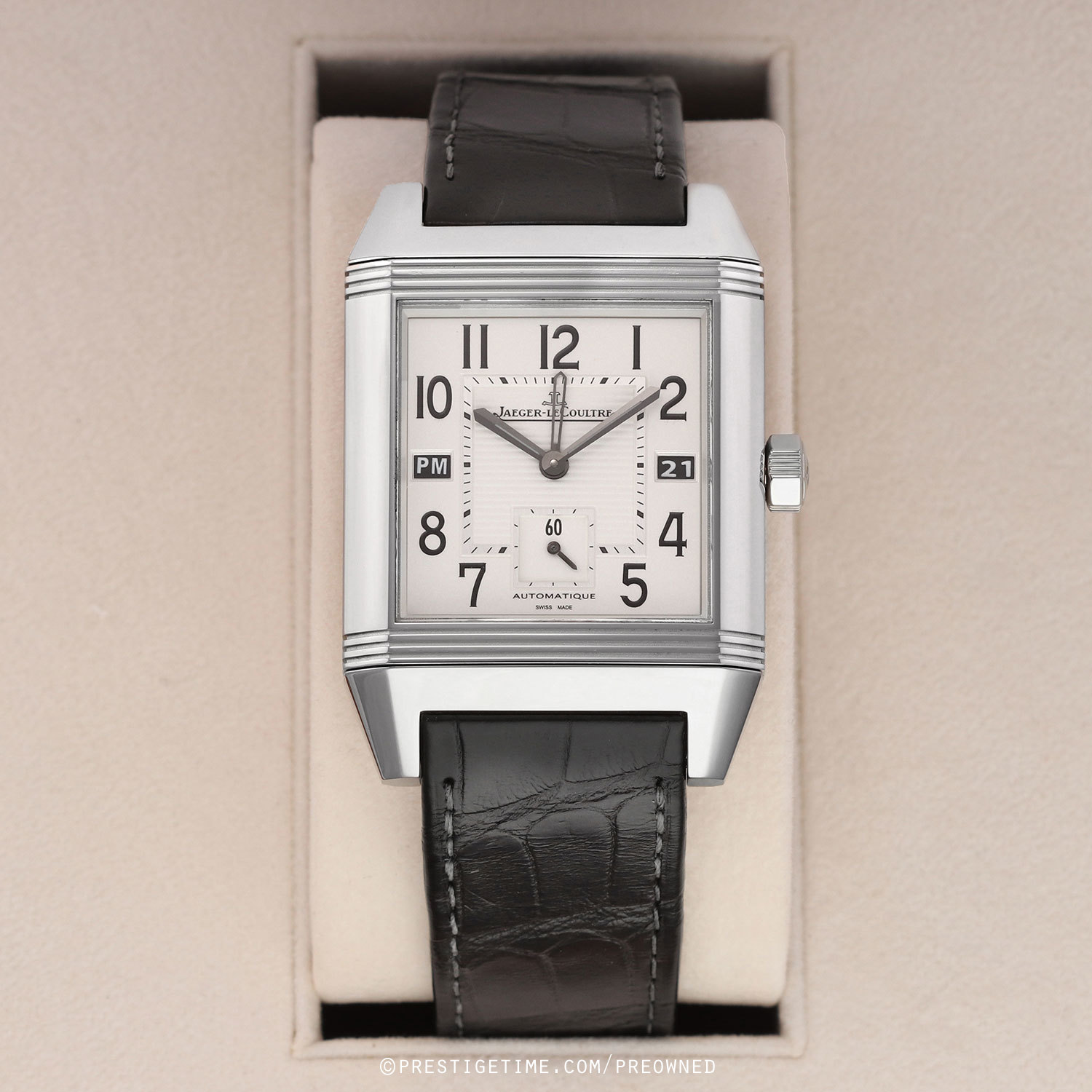 Pre-owned Jaeger LeCoultre Reverso Squadra Hometime 7008420