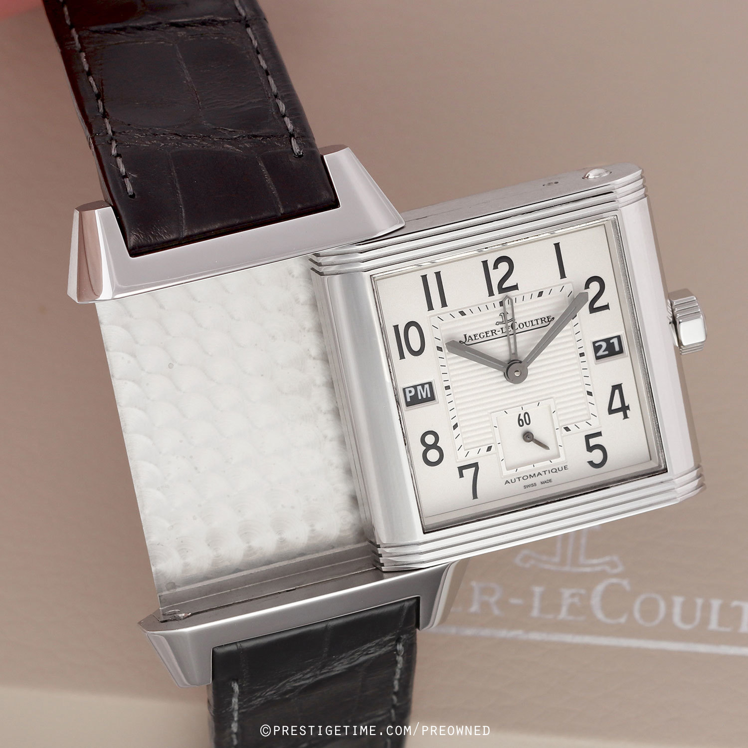 Pre-owned Jaeger LeCoultre Reverso Squadra Hometime 7008420