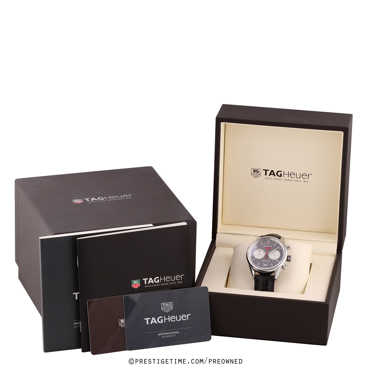 Pre-owned Tag Heuer Carrera Calibre 17 Chronograph 41mm CV5110.FC6310