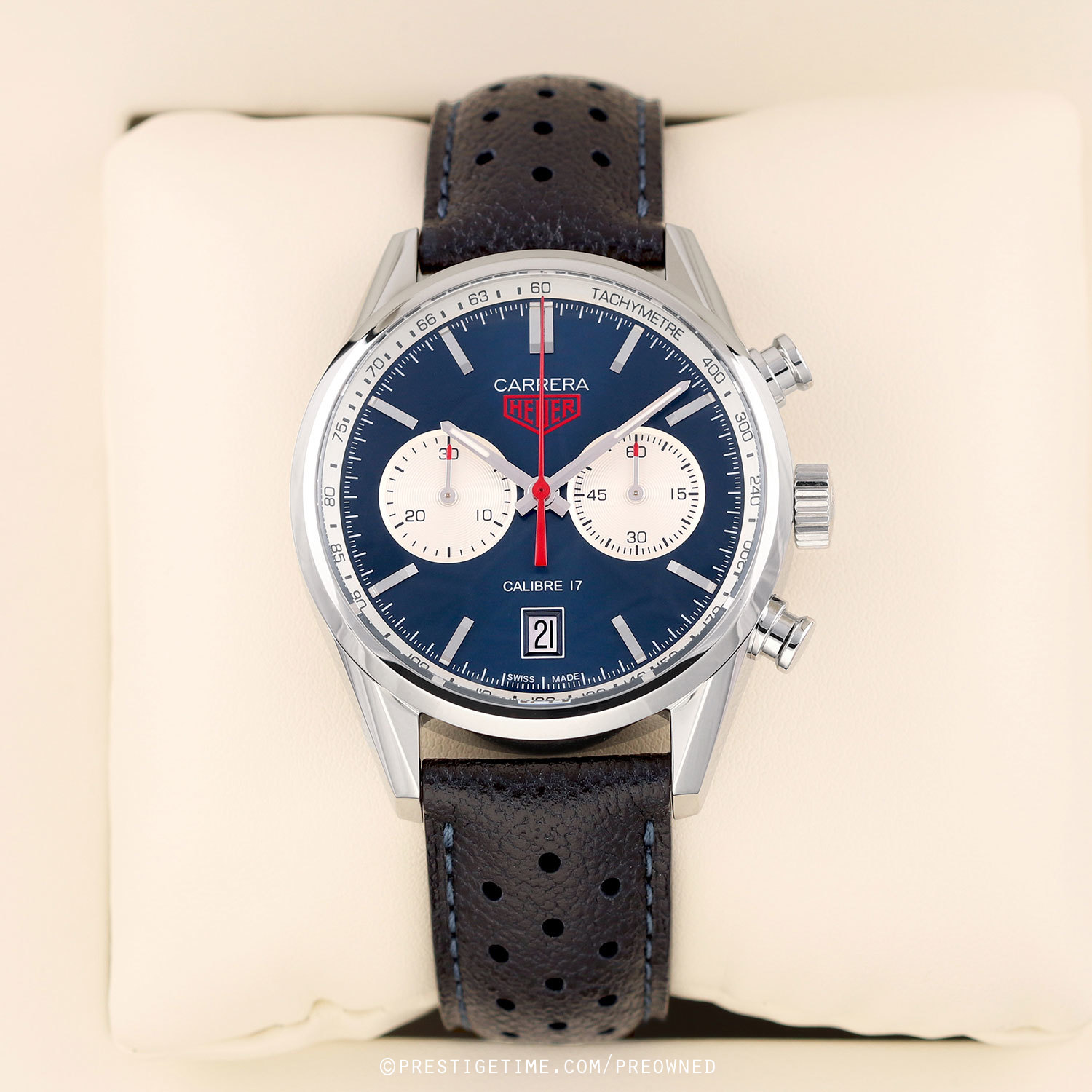 Pre-owned Tag Heuer Limited Edition Carrera Calibre 17 Chronograph 41mm ...