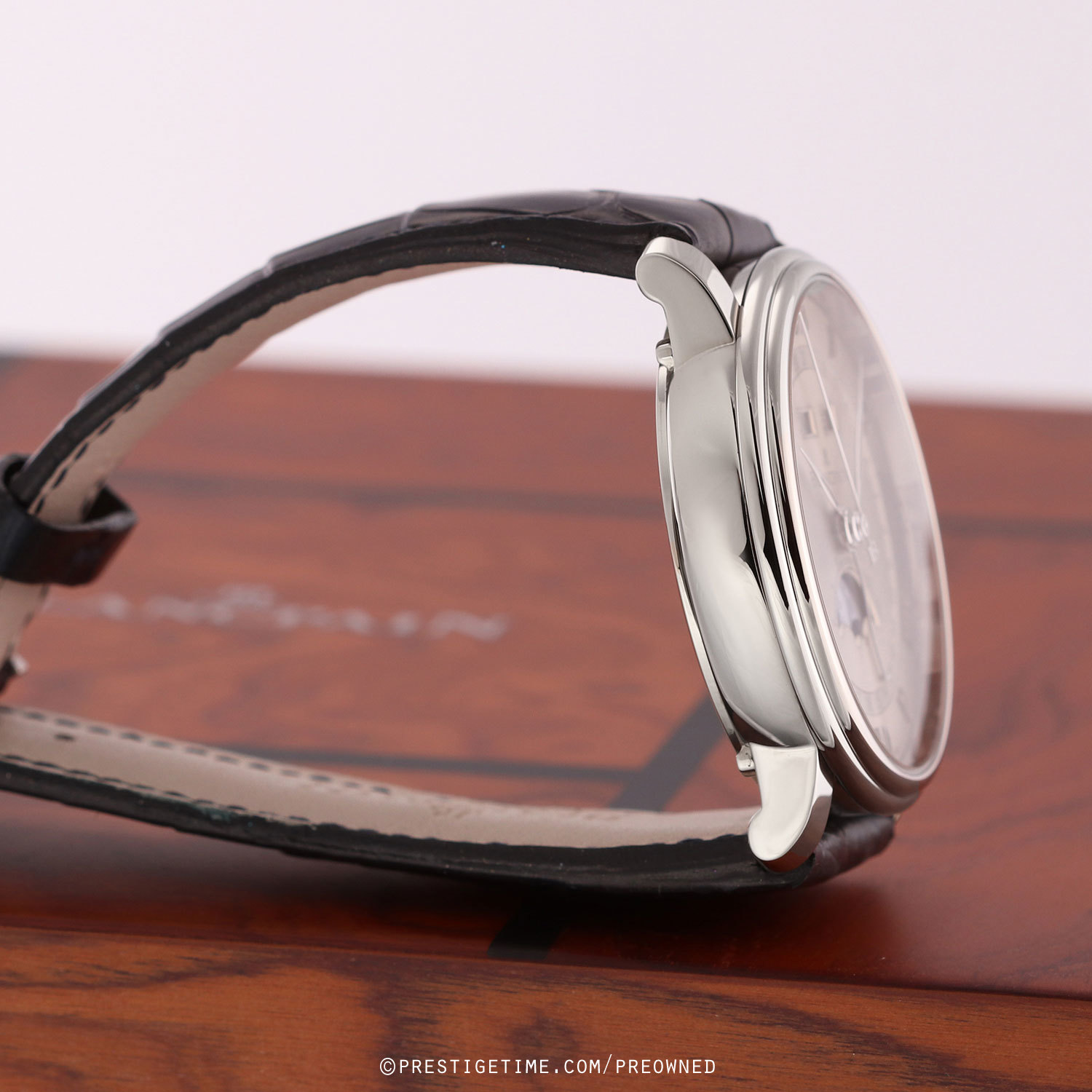 Pre-owned Blancpain Villeret Complete Calendar & Moonphase 40mm 6654 ...