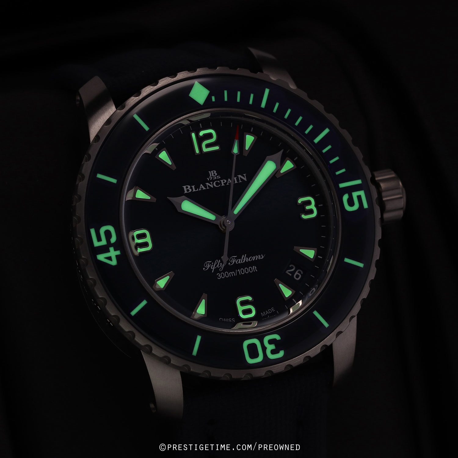 Pre-owned Blancpain Fifty Fathoms Automatic 42.3mm 5010-12B40-O52B