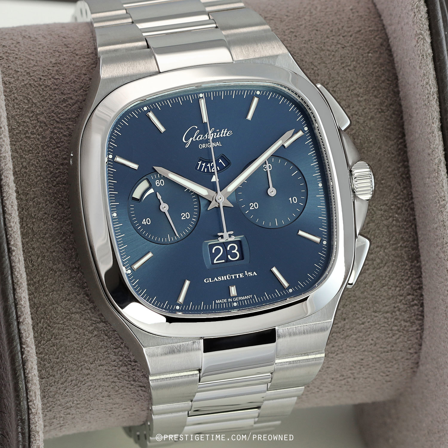 Pre-owned Glashutte Original Seventies Chronograph Panorama Date 1-37 ...