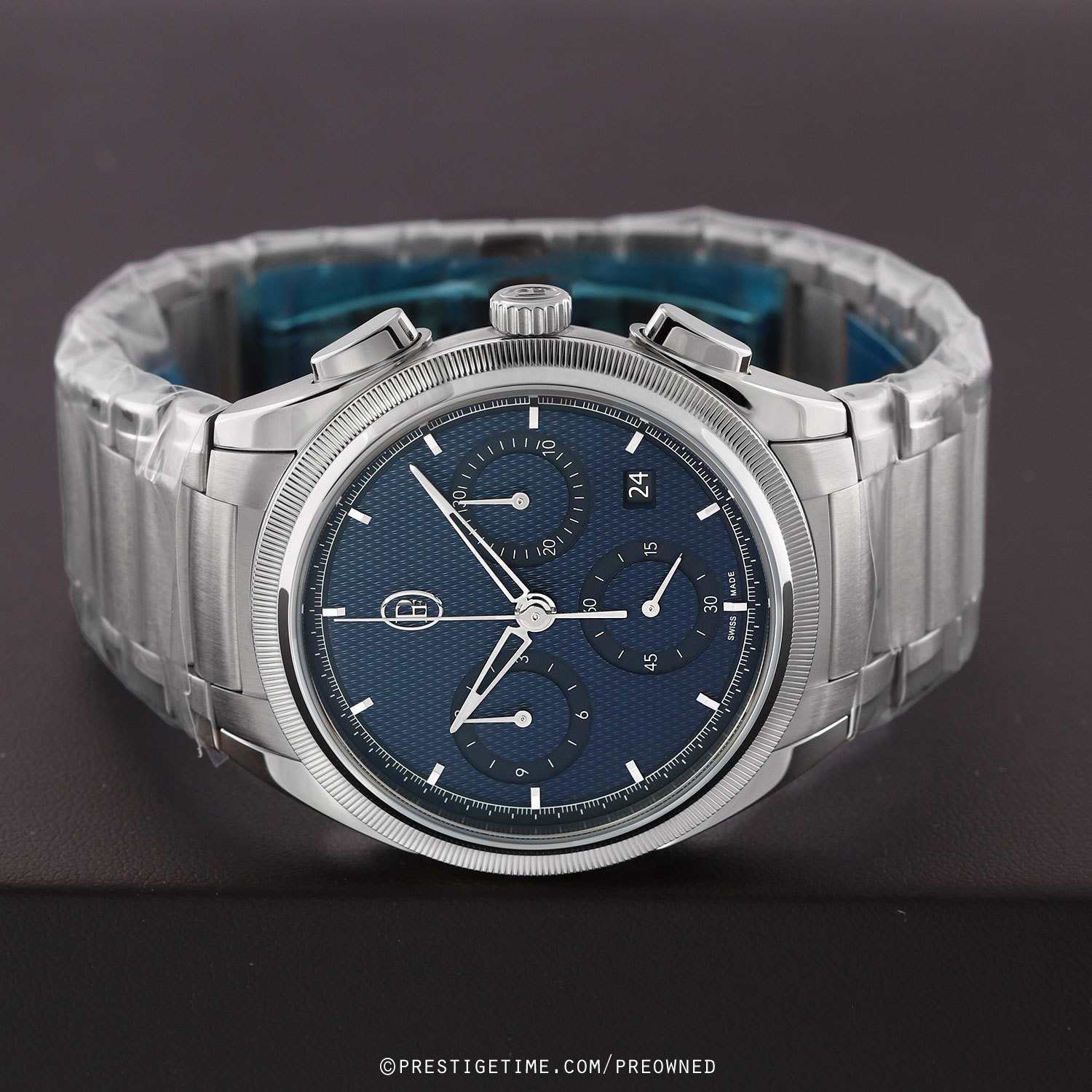 Pre-owned Parmigiani Tonda PF Chronograph Milano Blue 42mm pfc915 ...