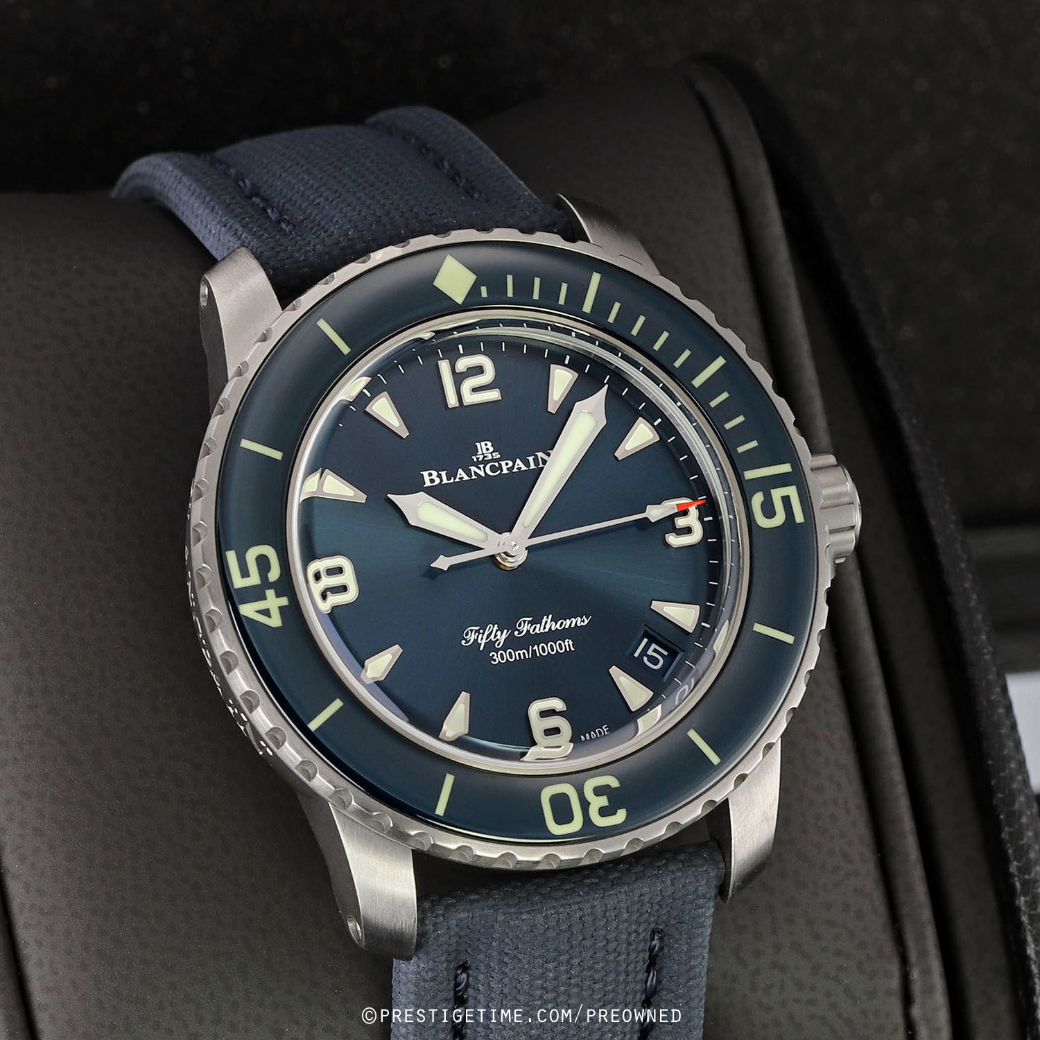 Pre-owned Blancpain Fifty Fathoms Automatic 42.3mm 5010-12B40-O52A