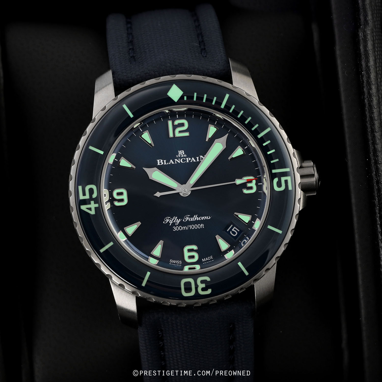 Pre-owned Blancpain Fifty Fathoms Automatic 42.3mm 5010-12B40-O52A