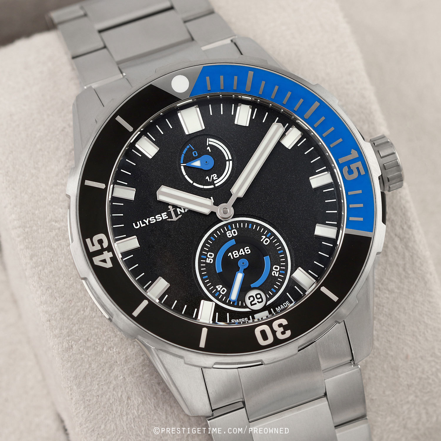 Pre-owned Ulysse Nardin Marine Diver 44mm YOSHIDA LIMITED EDITION 1183 ...