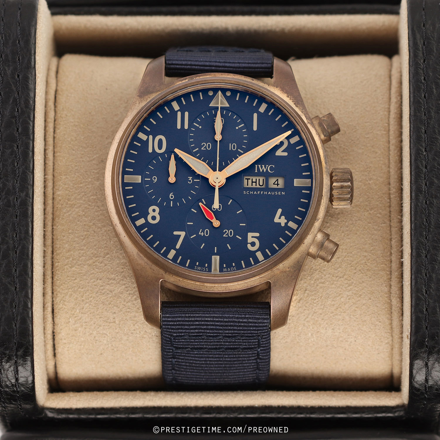 Pre-owned IWC Pilot Chronograph Bronze 41mm iw388109