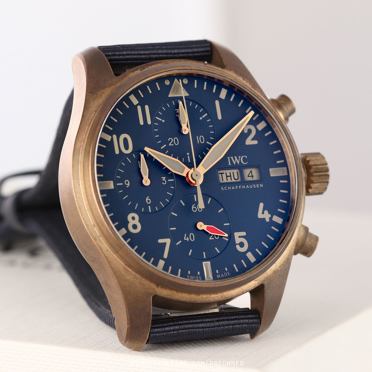 Pre-owned IWC Pilot Chronograph Bronze 41mm iw388109