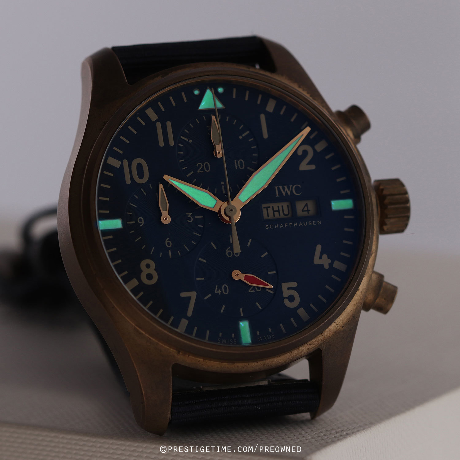 Pre-owned IWC Pilot Chronograph Bronze 41mm iw388109