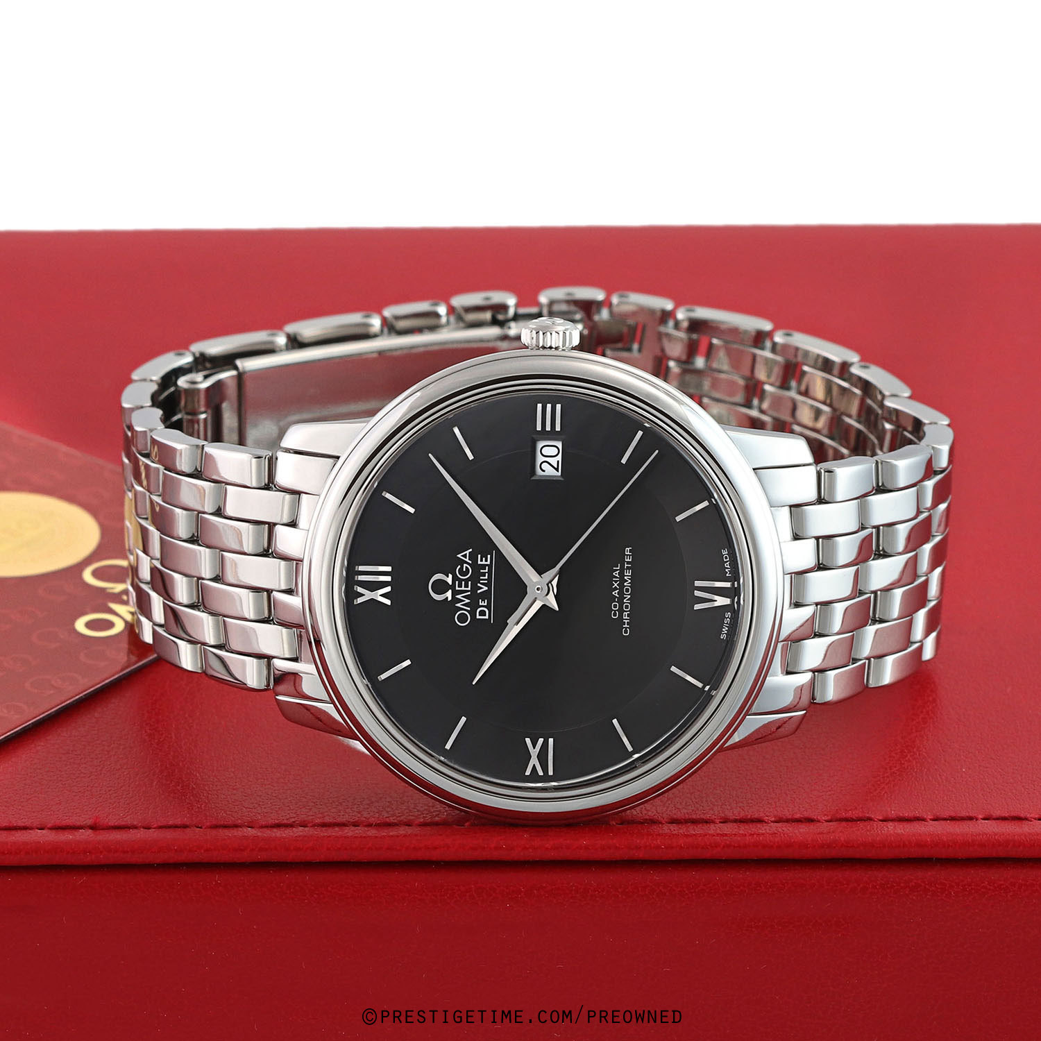 Pre-owned Omega De Ville Prestige Co-Axial 36.8mm 424.10.37.20.01.001