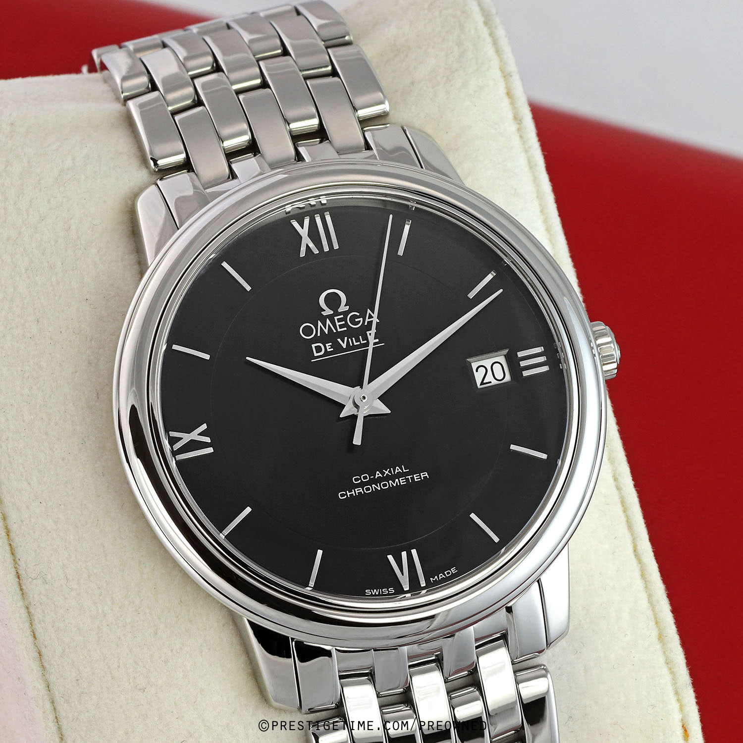 Pre-owned Omega De Ville Prestige Co-Axial 36.8mm 424.10.37.20.01.001