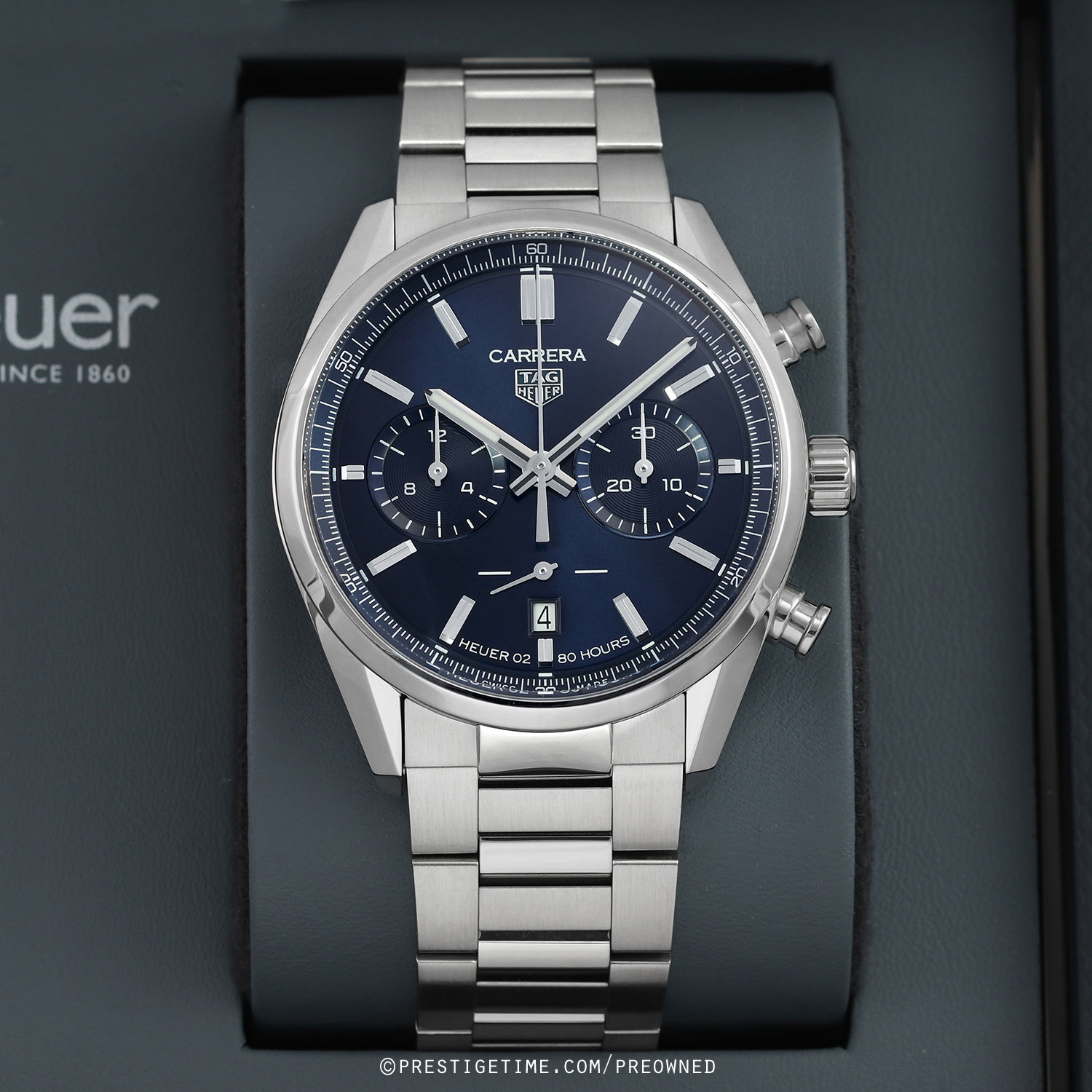 Pre-owned Tag Heuer Carrera Calibre Heuer 02 42mm CBN2011.BA0642
