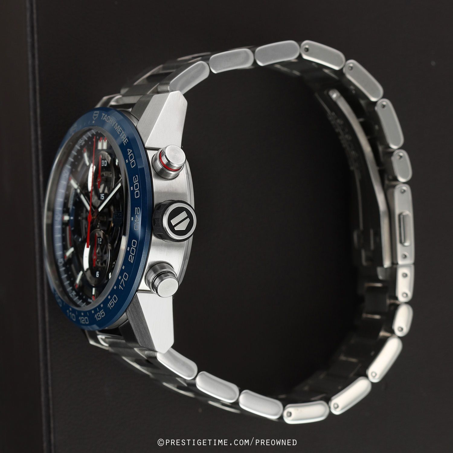 Pre-owned Tag Heuer FACTORY SERVICED Carrera Heuer 01 Skeleton 43mm ...