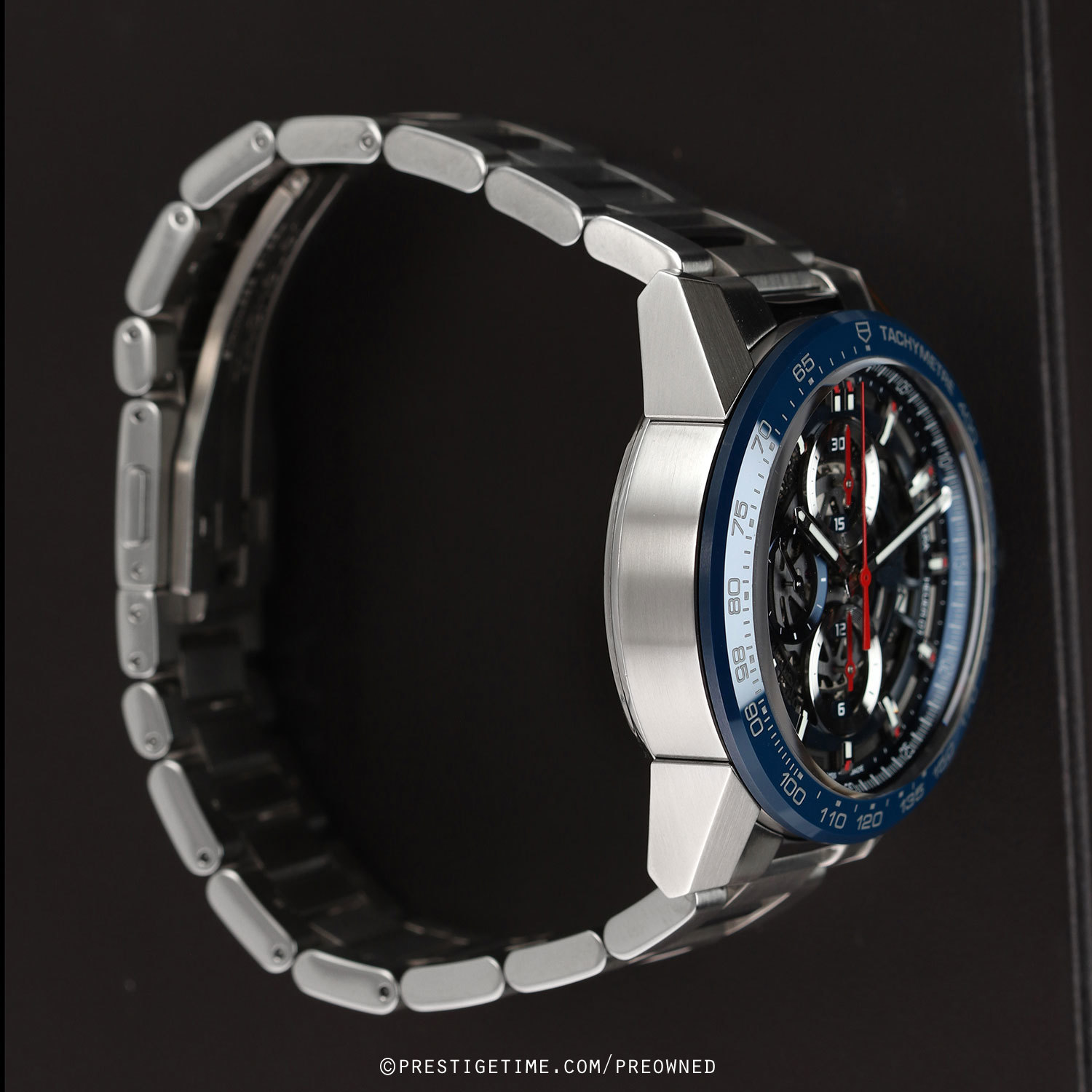 Pre-owned Tag Heuer FACTORY SERVICED Carrera Heuer 01 Skeleton 43mm ...