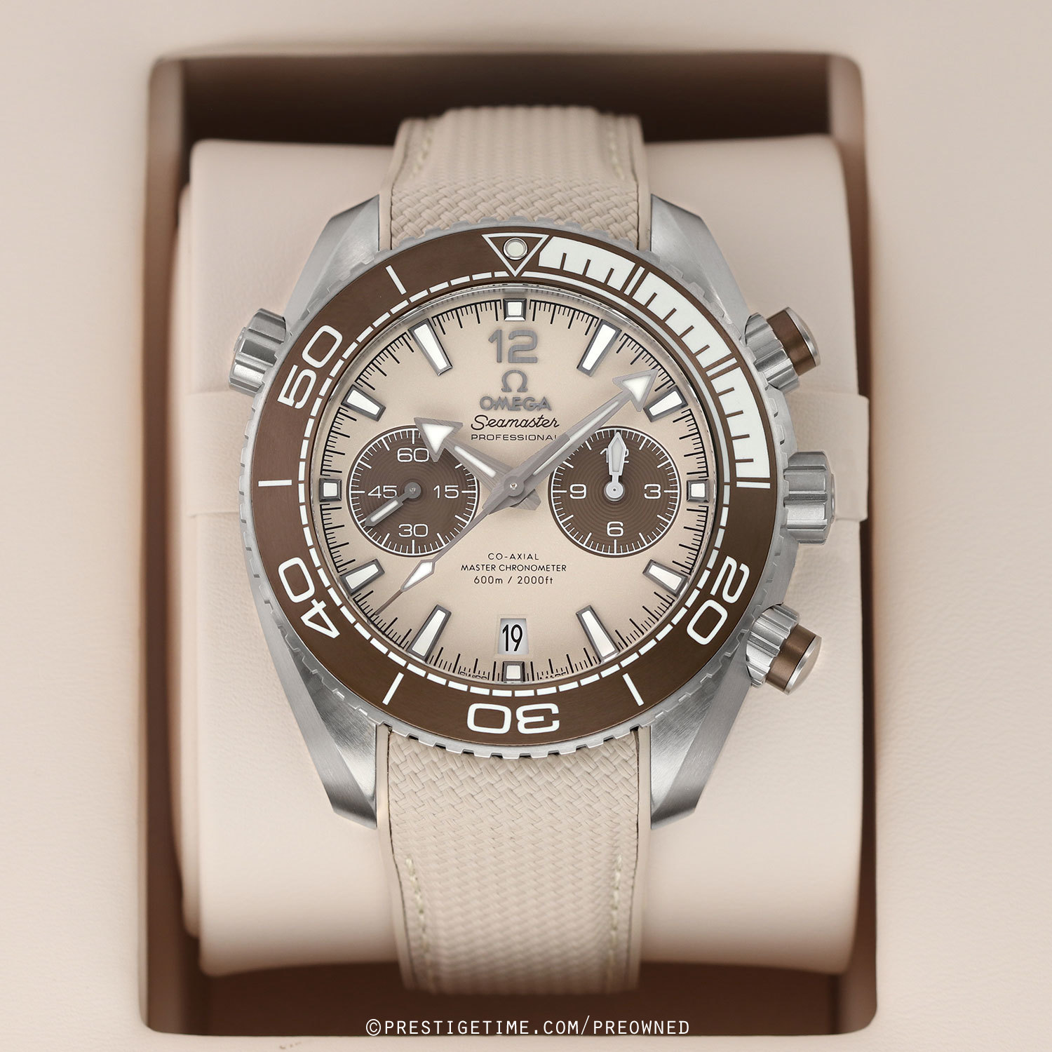 Pre-owned Omega Planet Ocean 600m Chronograph 45.5mm 215.32.46.51.09.001