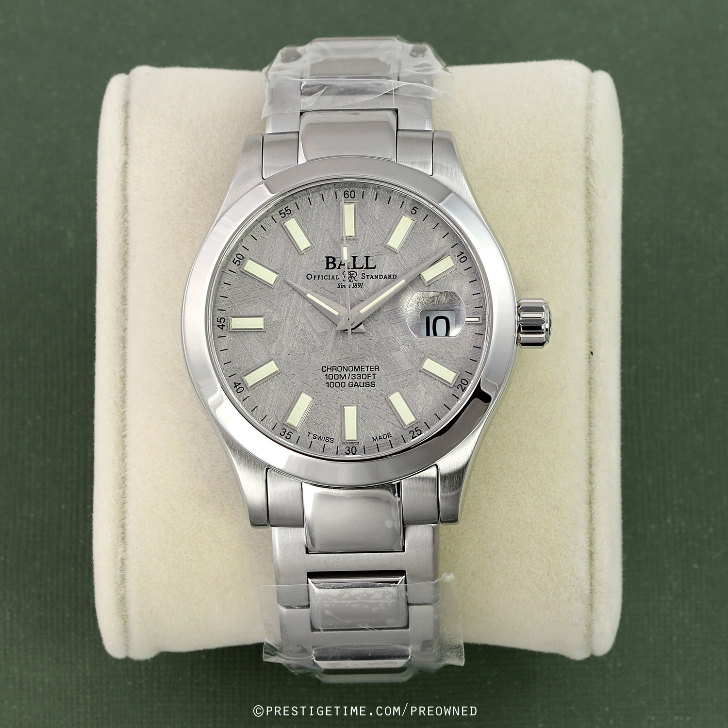 Pre-owned Ball Watch Engineer III Marvelight Chronometer Meteorite 40mm ...